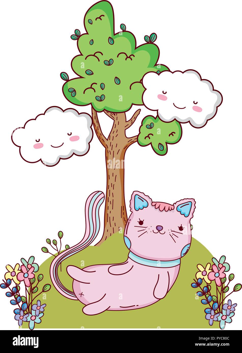 kitty cat cartoon Stock Vector Image & Art - Alamy