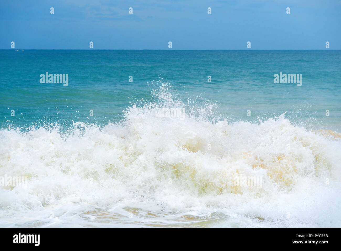 Closeup sea waves foam running hi-res stock photography and images - Alamy