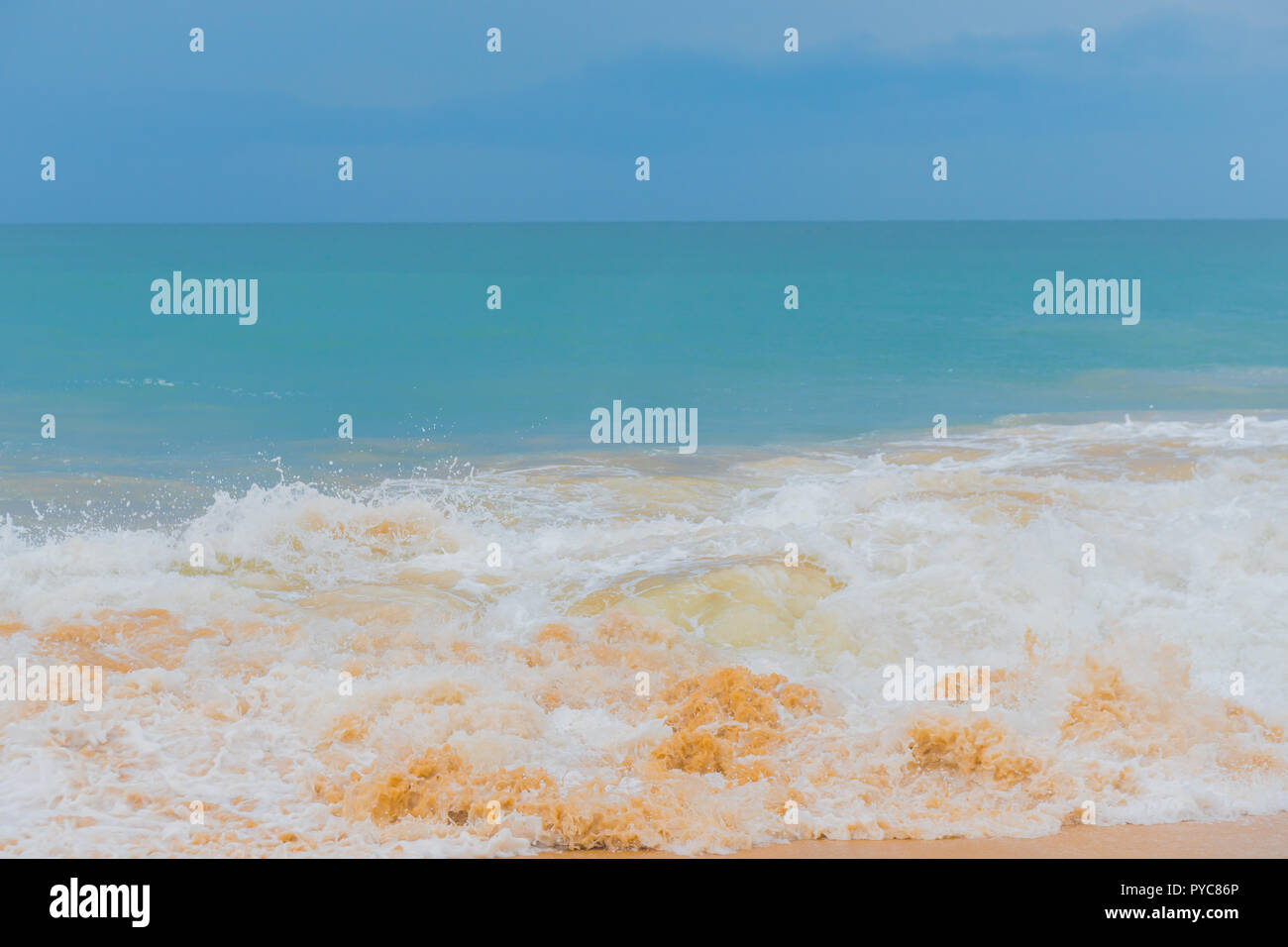 Closeup sea waves foam running hi-res stock photography and images - Alamy