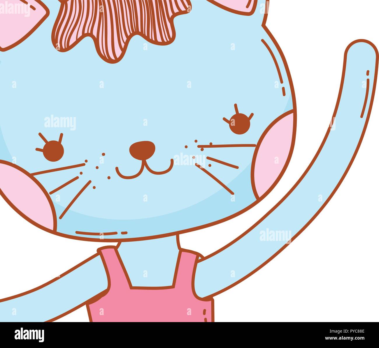 kitty cat lay down cartoon Stock Vector Image & Art - Alamy