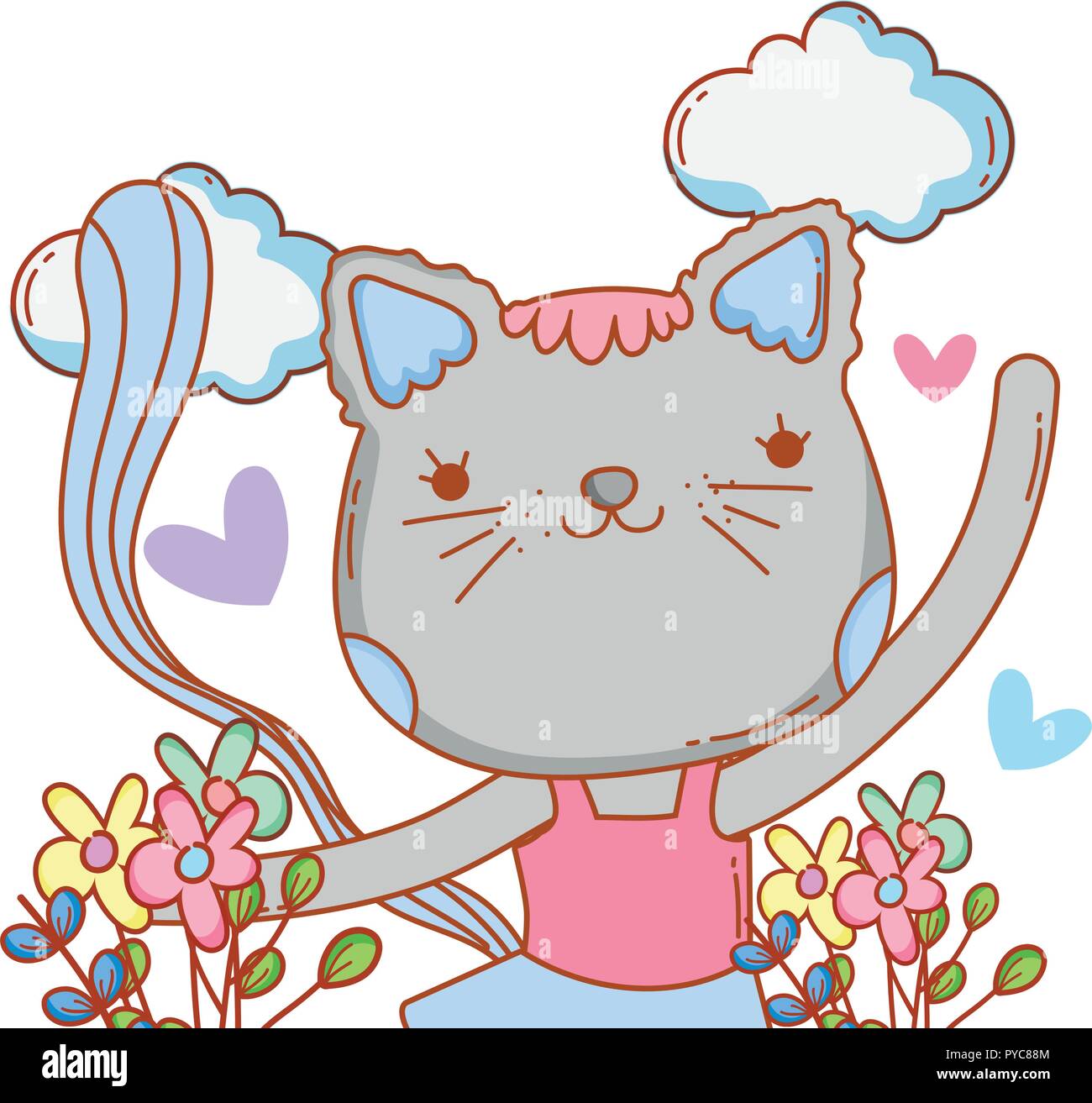 kitty cats dancing ballet cartoon Stock Vector Image & Art - Alamy