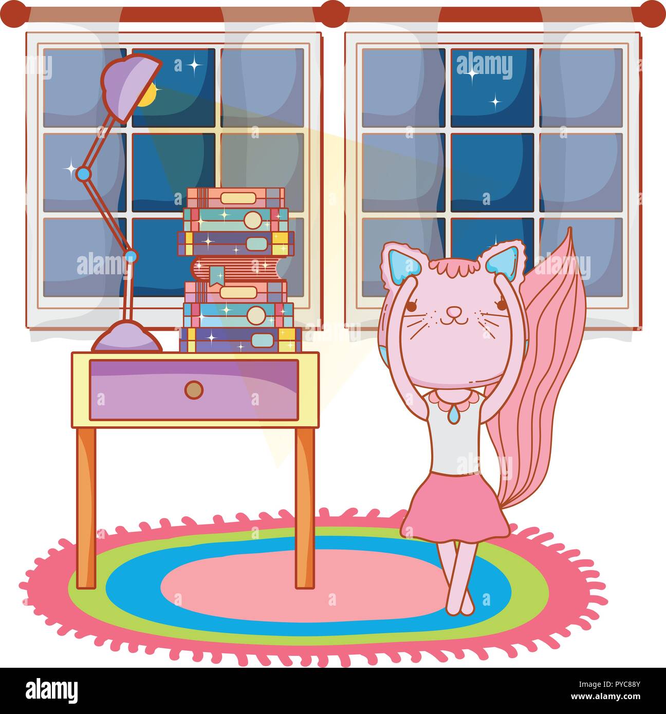 kitty cat cartoon Stock Vector Image & Art - Alamy