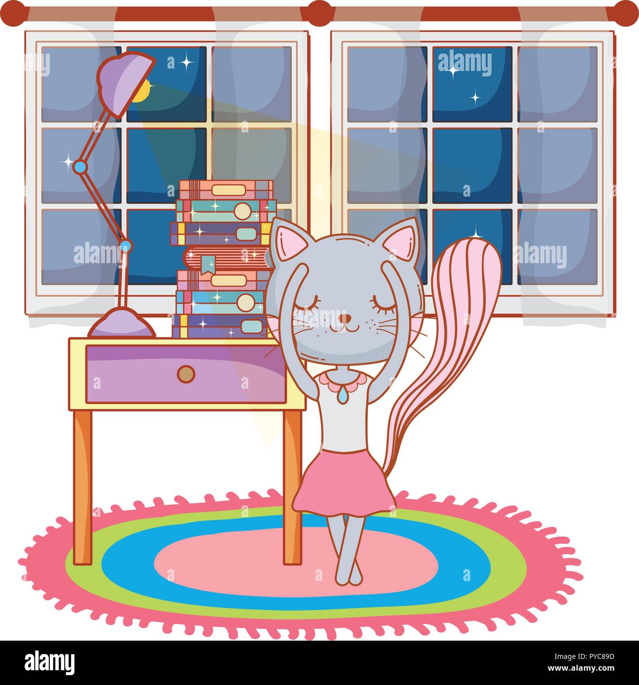 kitty cat cartoon Stock Vector Image & Art - Alamy