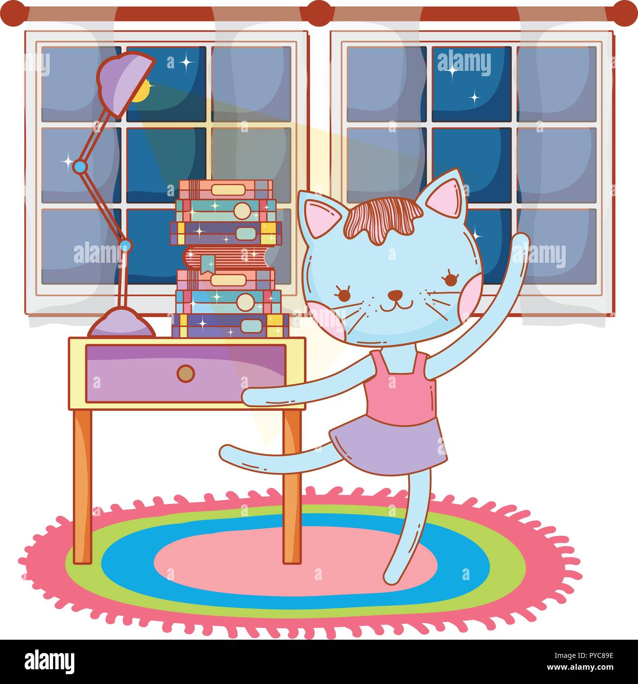 kitty cat cartoon Stock Vector Image & Art - Alamy