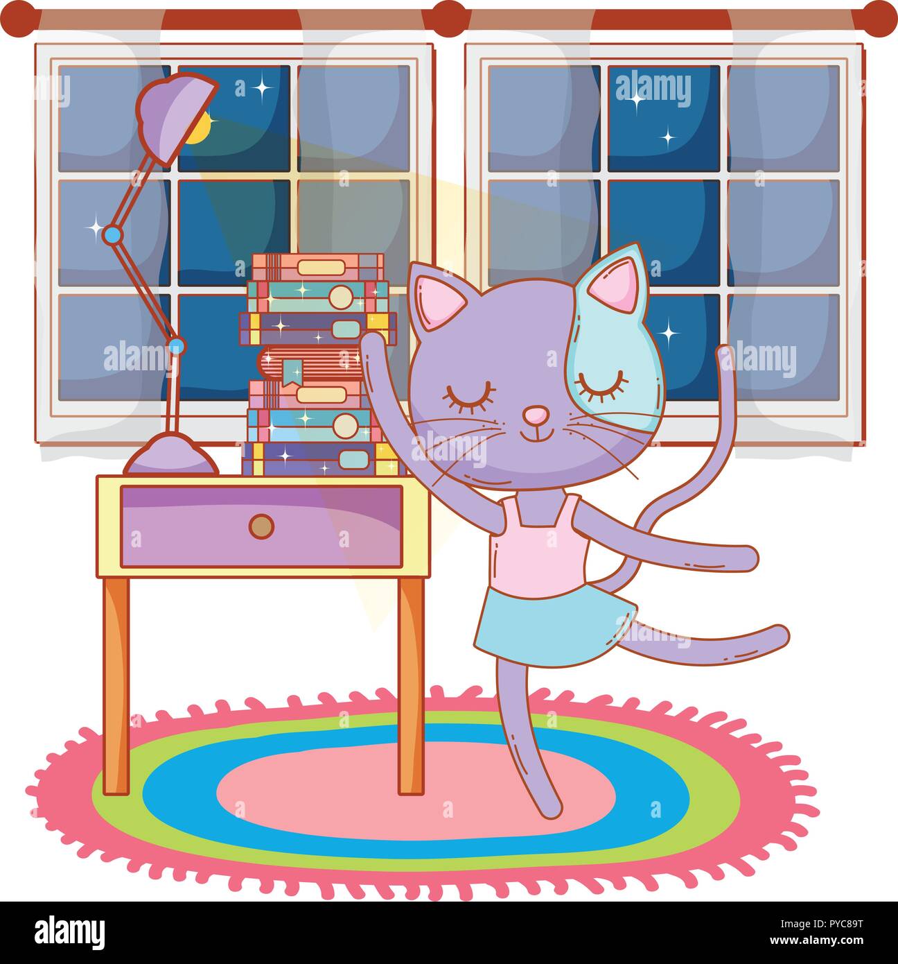 kitty cat cartoon Stock Vector Image & Art - Alamy