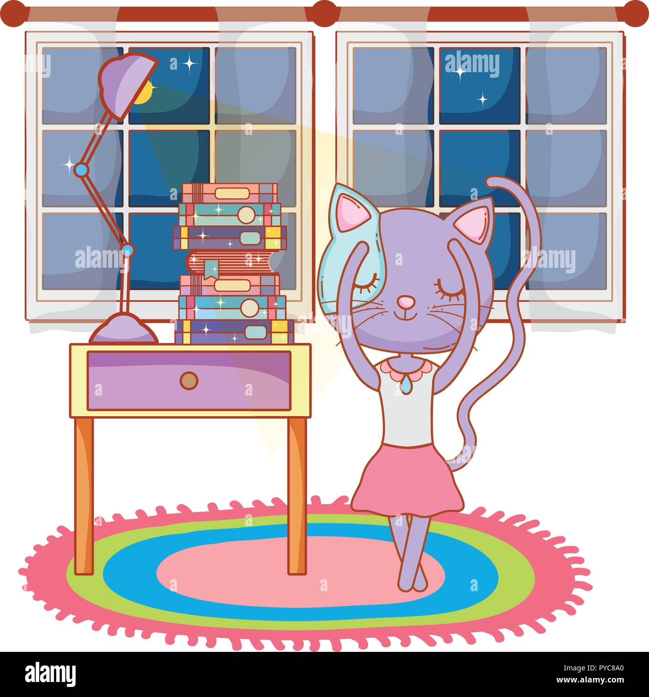 kitty cat cartoon Stock Vector Image & Art - Alamy