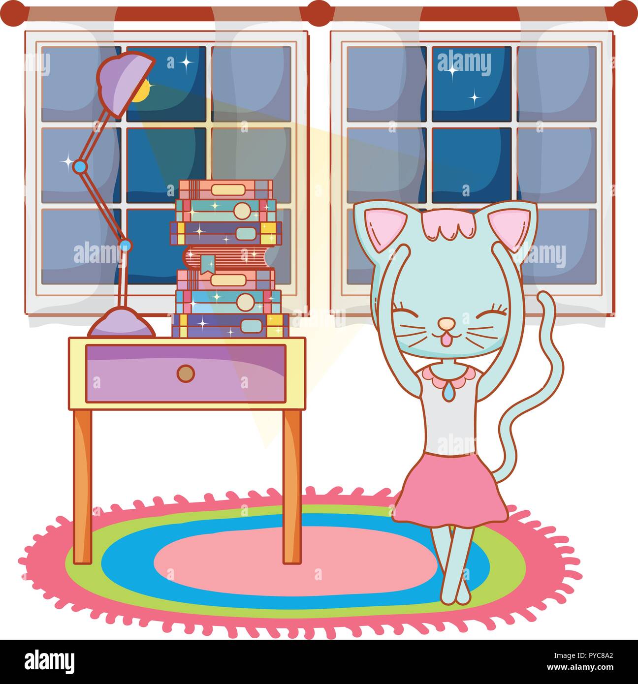 kitty cat cartoon Stock Vector Image & Art - Alamy