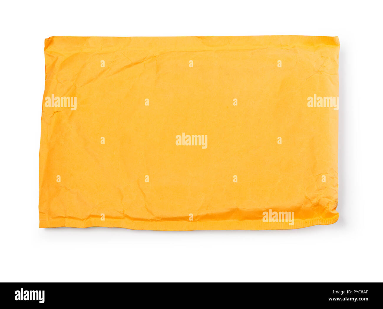 Real Envelope Isolated On White clipping path Stock Photo - Alamy