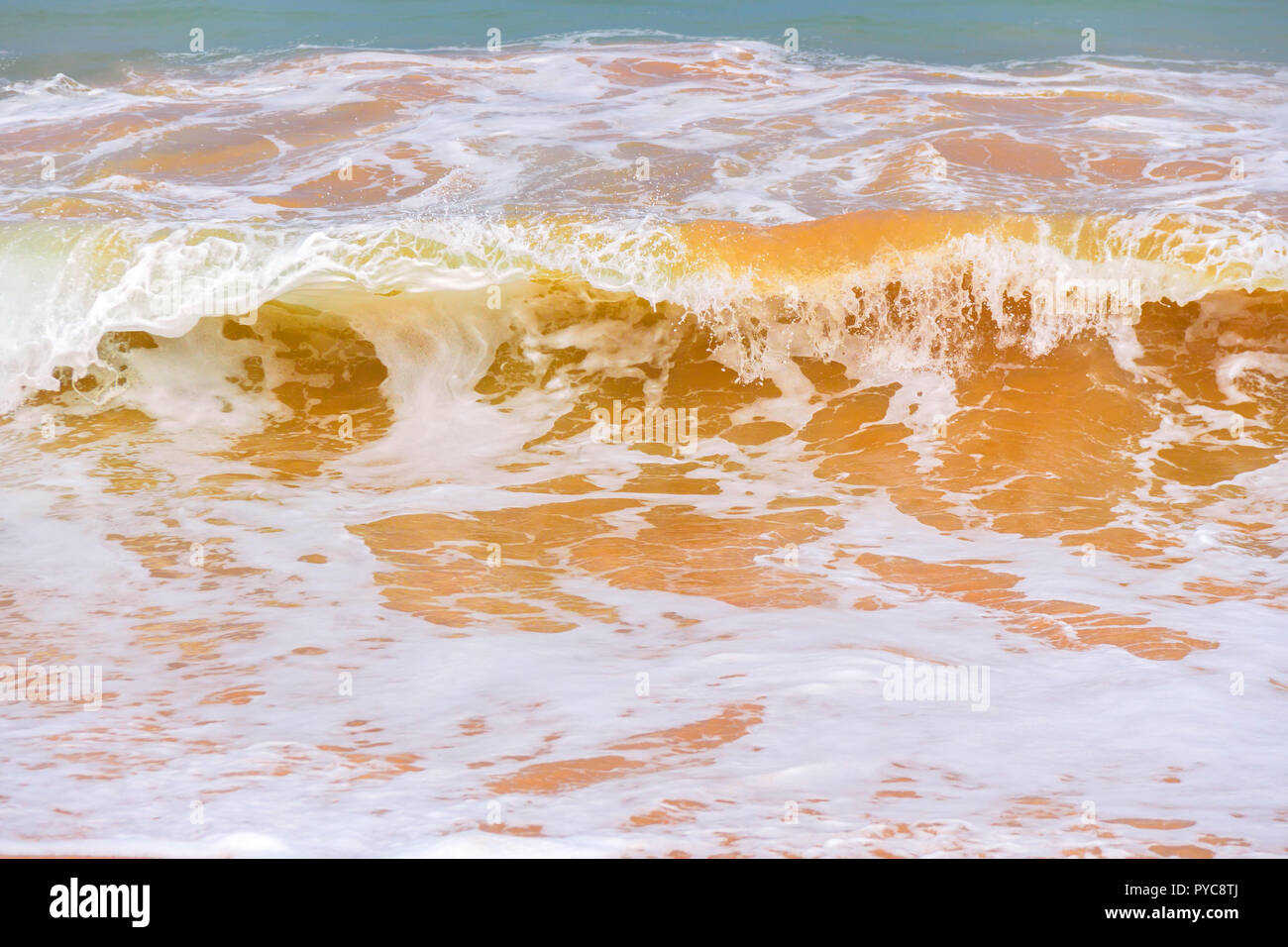 Closeup sea waves foam running hi-res stock photography and images - Alamy