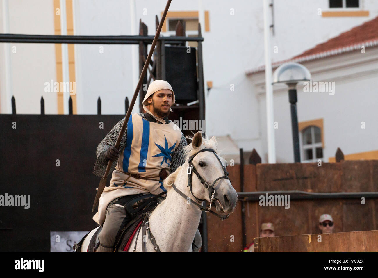 SILVES, PORTUGAL - August 11th, 2018 : Medieval costume characters in ...