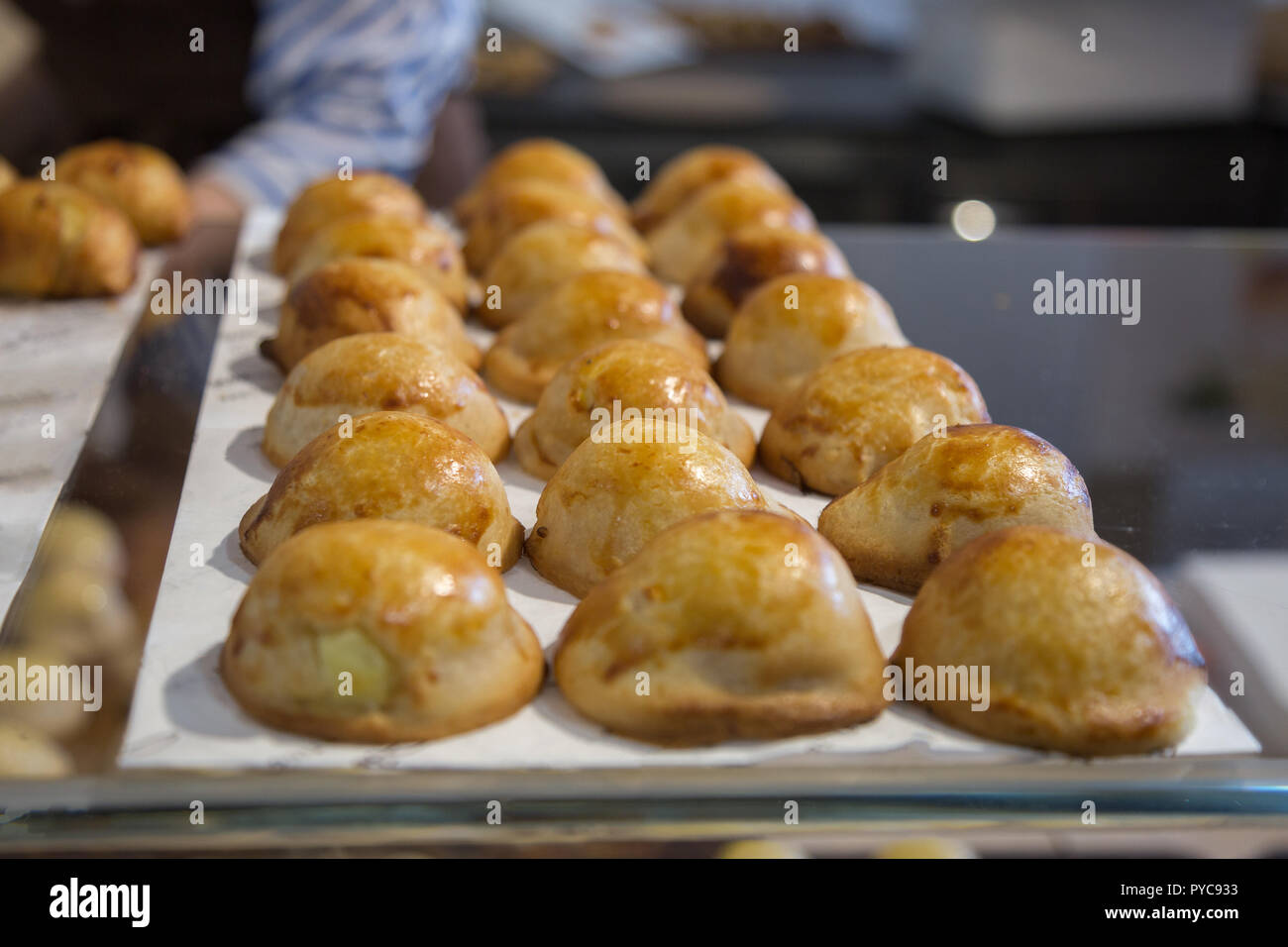 Italian Neapolitan Pastry: Group of Filled Pastries on a Tray Stock ...