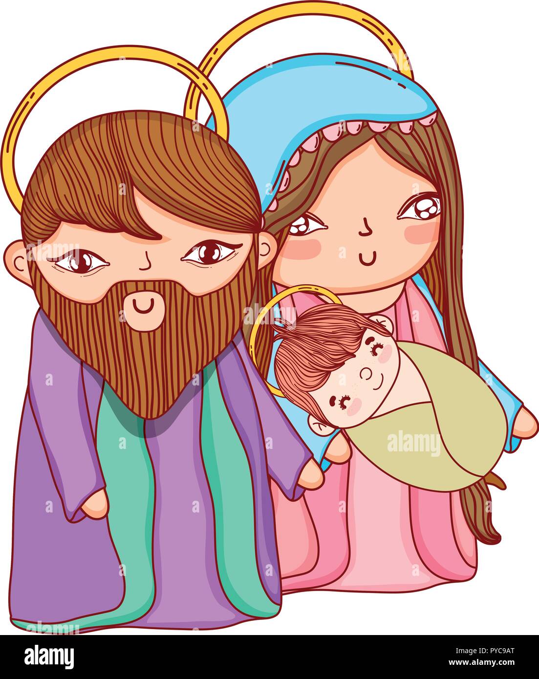 Christmas nativity scene cartoon Stock Vector Image & Art - Alamy