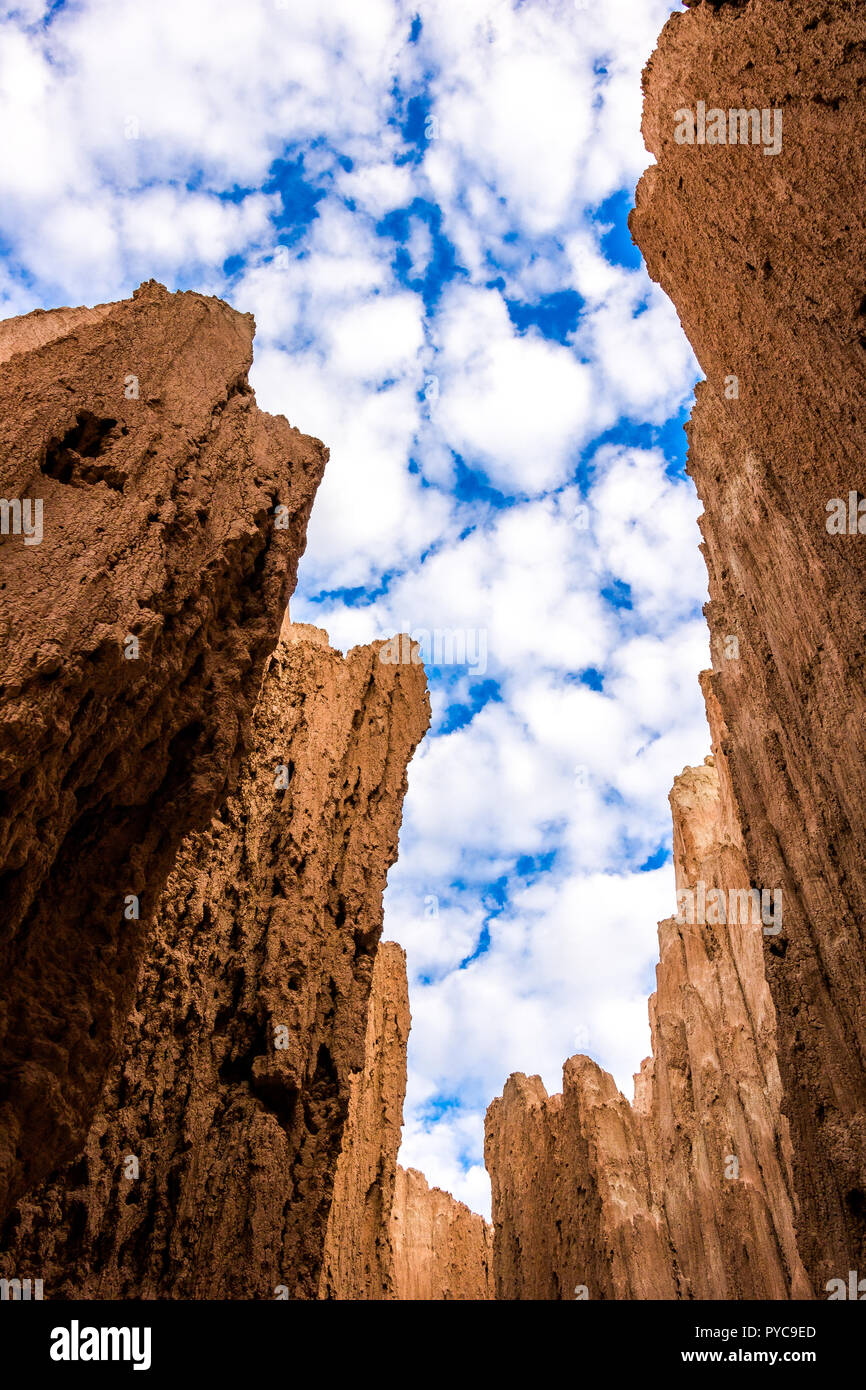 Moon Cave at Cathedral Gorge, Nevada, USA Stock Photo - Alamy