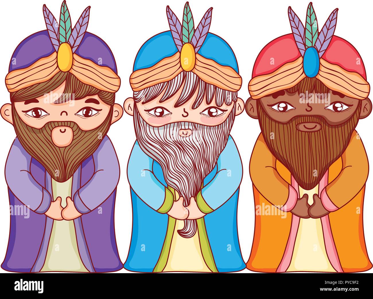 Christmas nativity scene cartoon Stock Vector Image & Art - Alamy