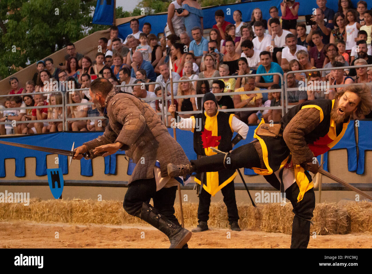 SILVES, PORTUGAL - August 11th, 2018 : Medieval costume characters ...