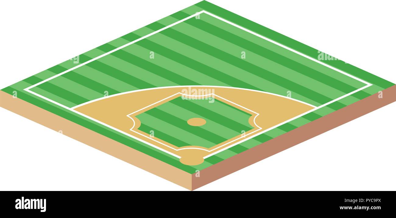 Baseball stadium view Stock Vector Images - Alamy