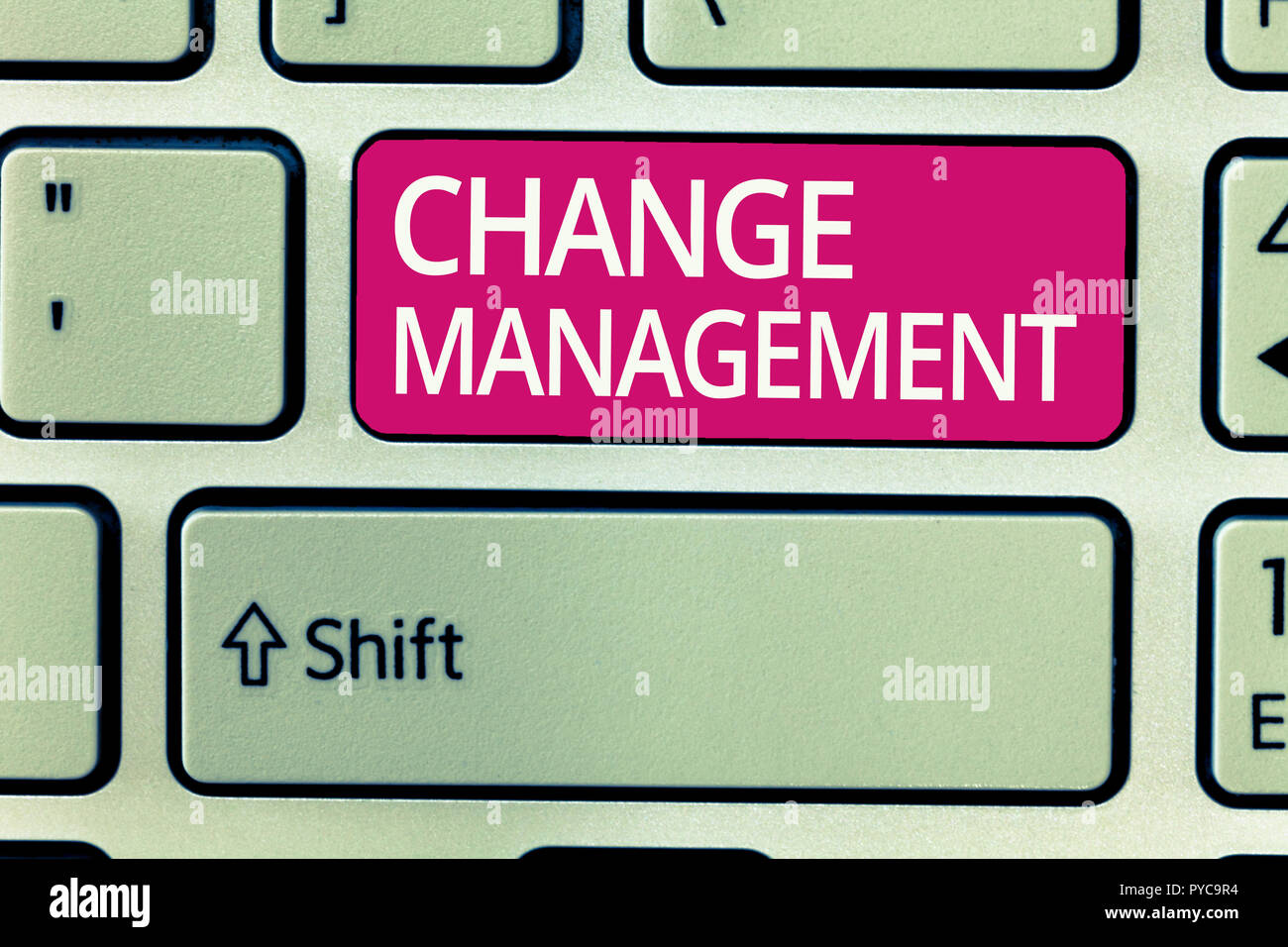 Writing note showing Change Management. Business photo showcasing ...