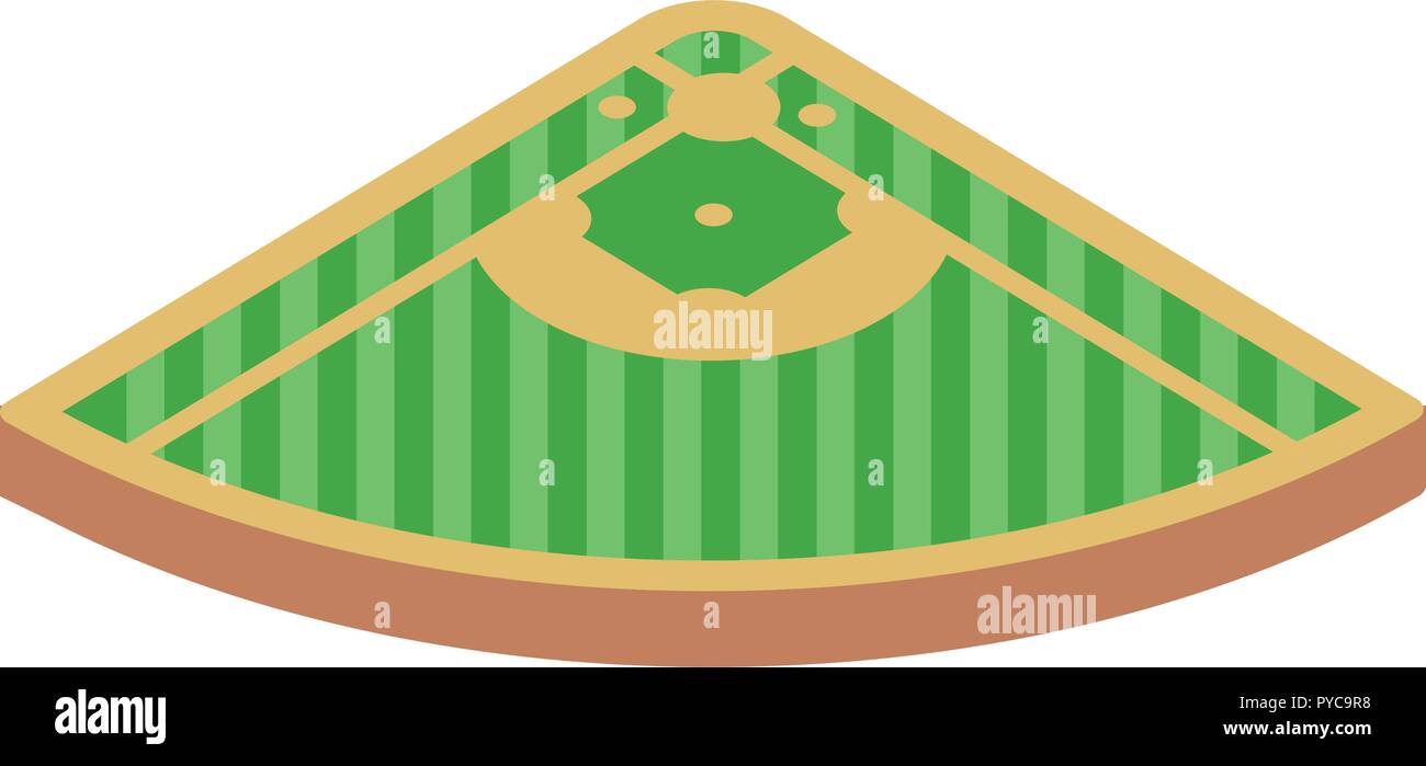 Empty field baseball stadium Stock Vector Images - Alamy