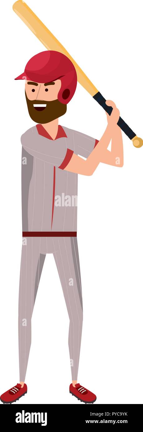 baseball player cartoon Stock Vector Image & Art - Alamy