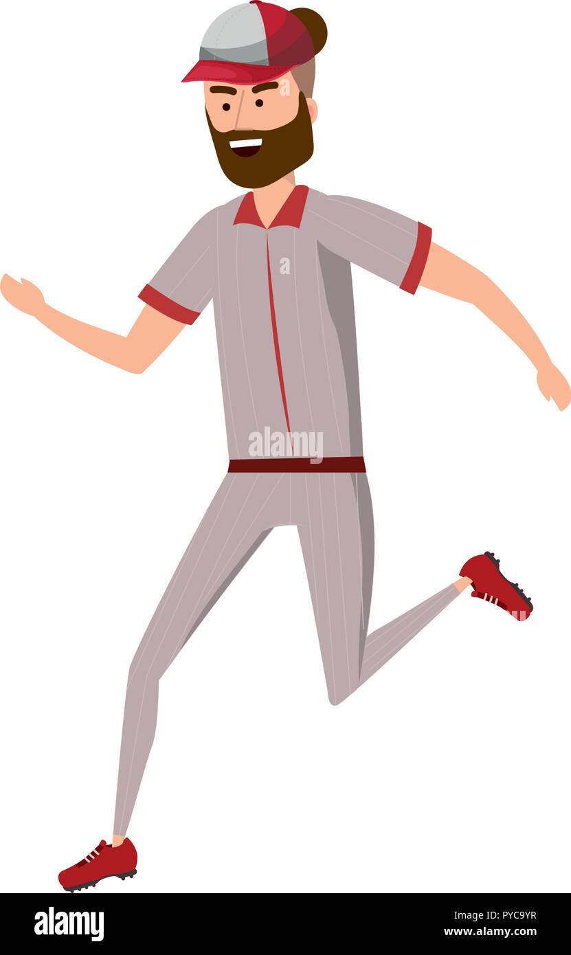 baseball player cartoon Stock Vector Image & Art - Alamy