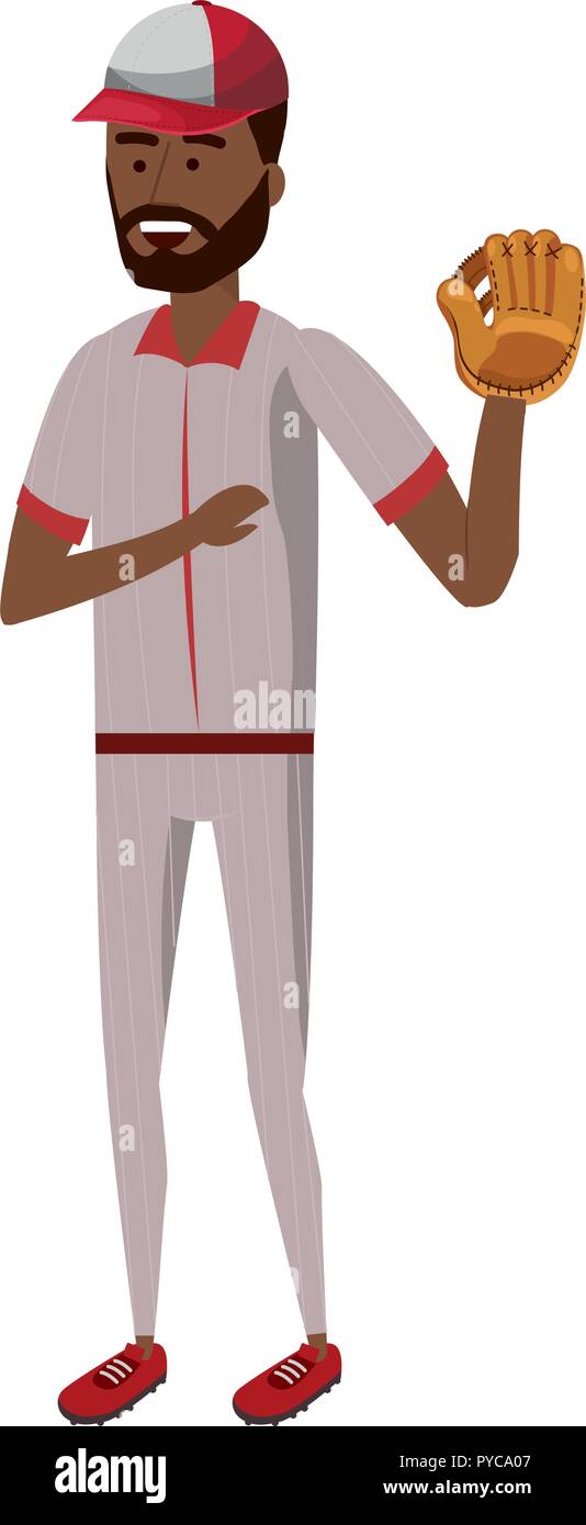 baseball player cartoon Stock Vector Image & Art - Alamy