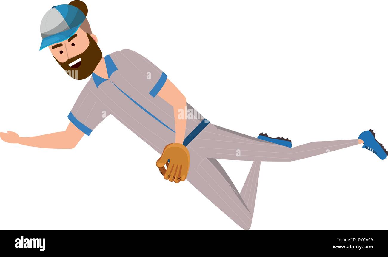 baseball player cartoon Stock Vector Image & Art - Alamy