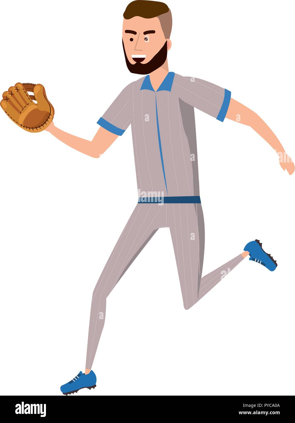 baseball player cartoon Stock Vector Image & Art - Alamy