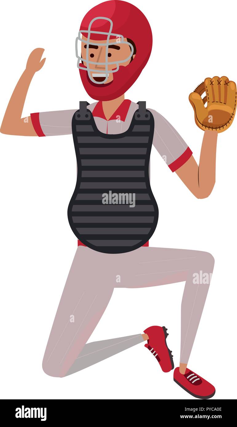 baseball player cartoon Stock Vector Image & Art - Alamy