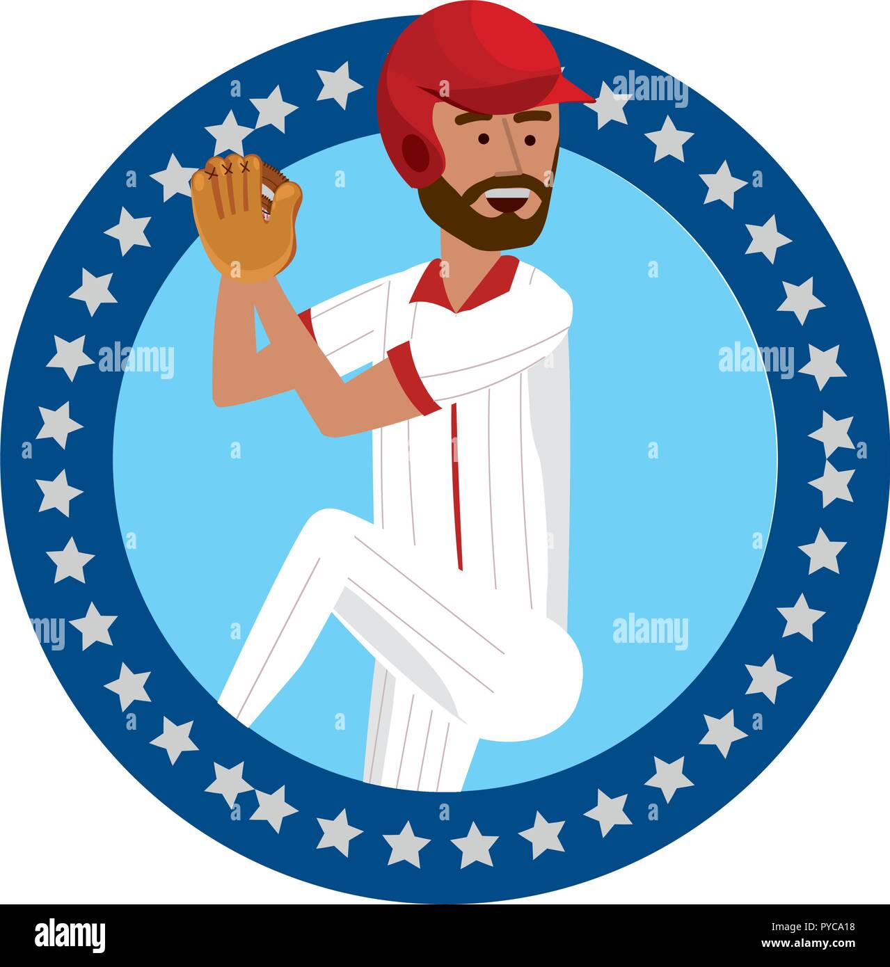 baseball player cartoon Stock Vector Image & Art - Alamy