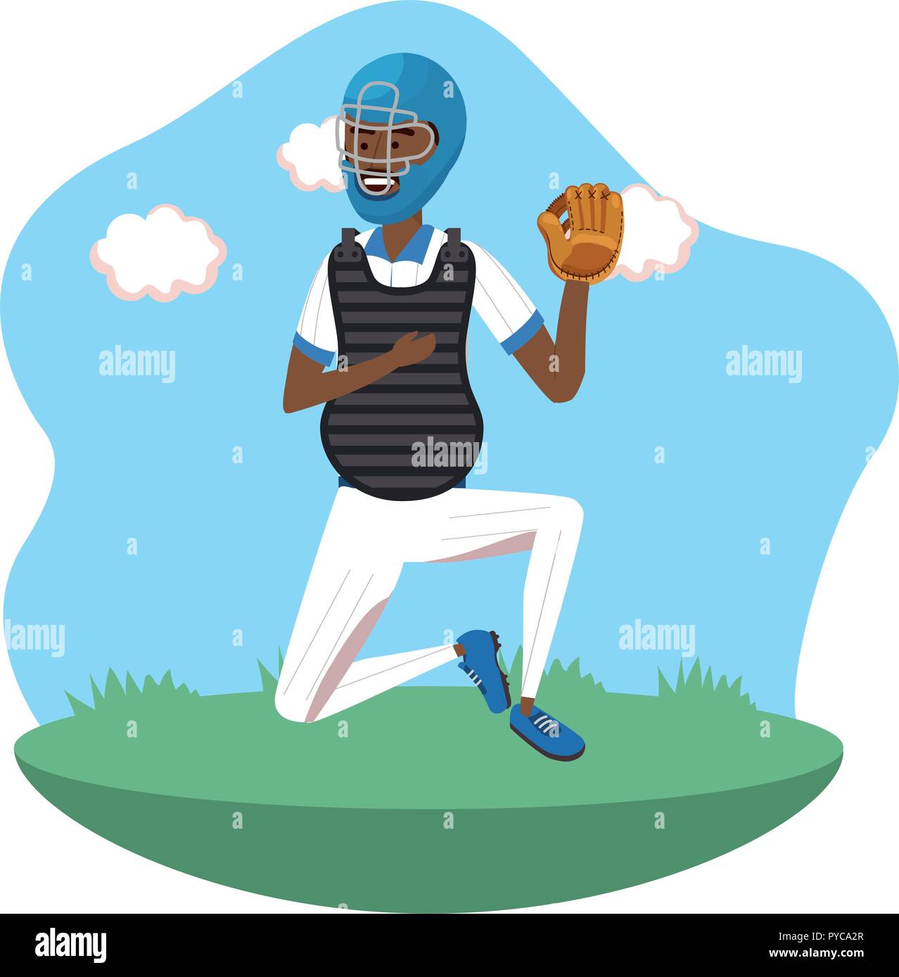 Batting glove and baseball Stock Vector Images - Alamy