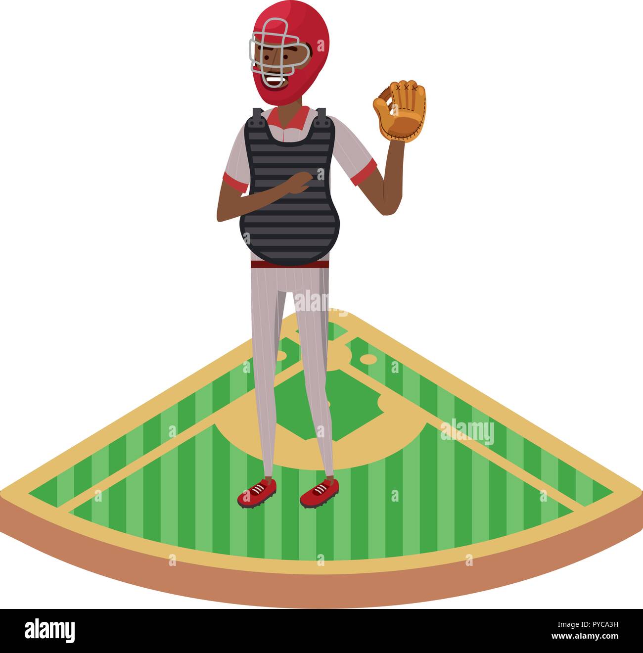 baseball player cartoon Stock Vector Image & Art - Alamy