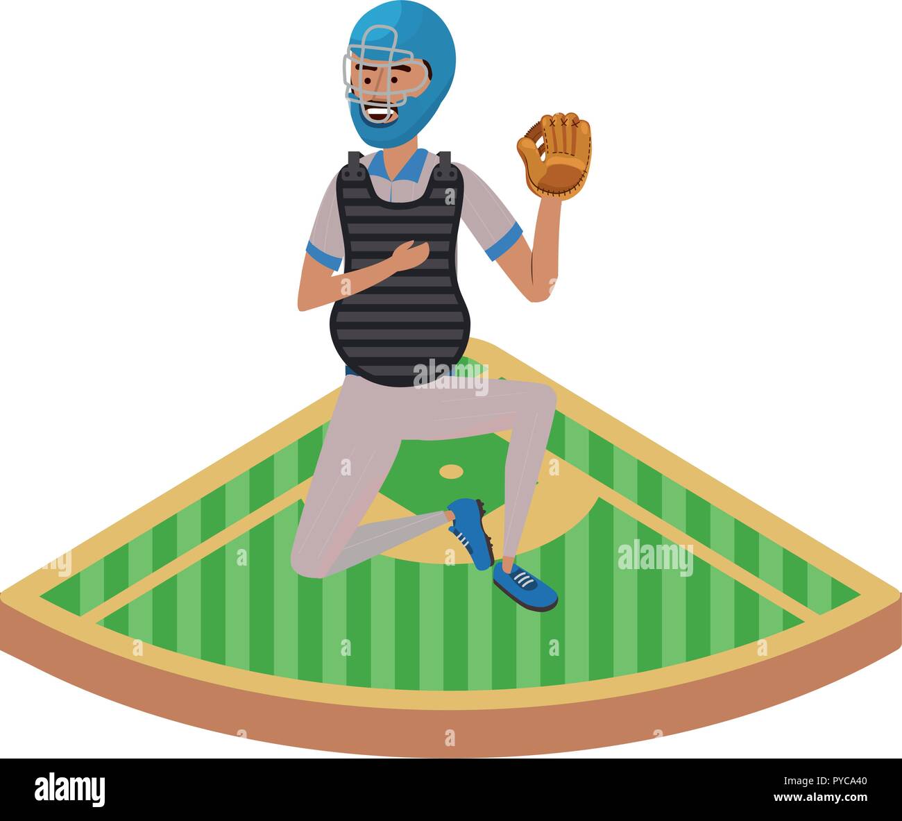 baseball player cartoon Stock Vector Image & Art - Alamy