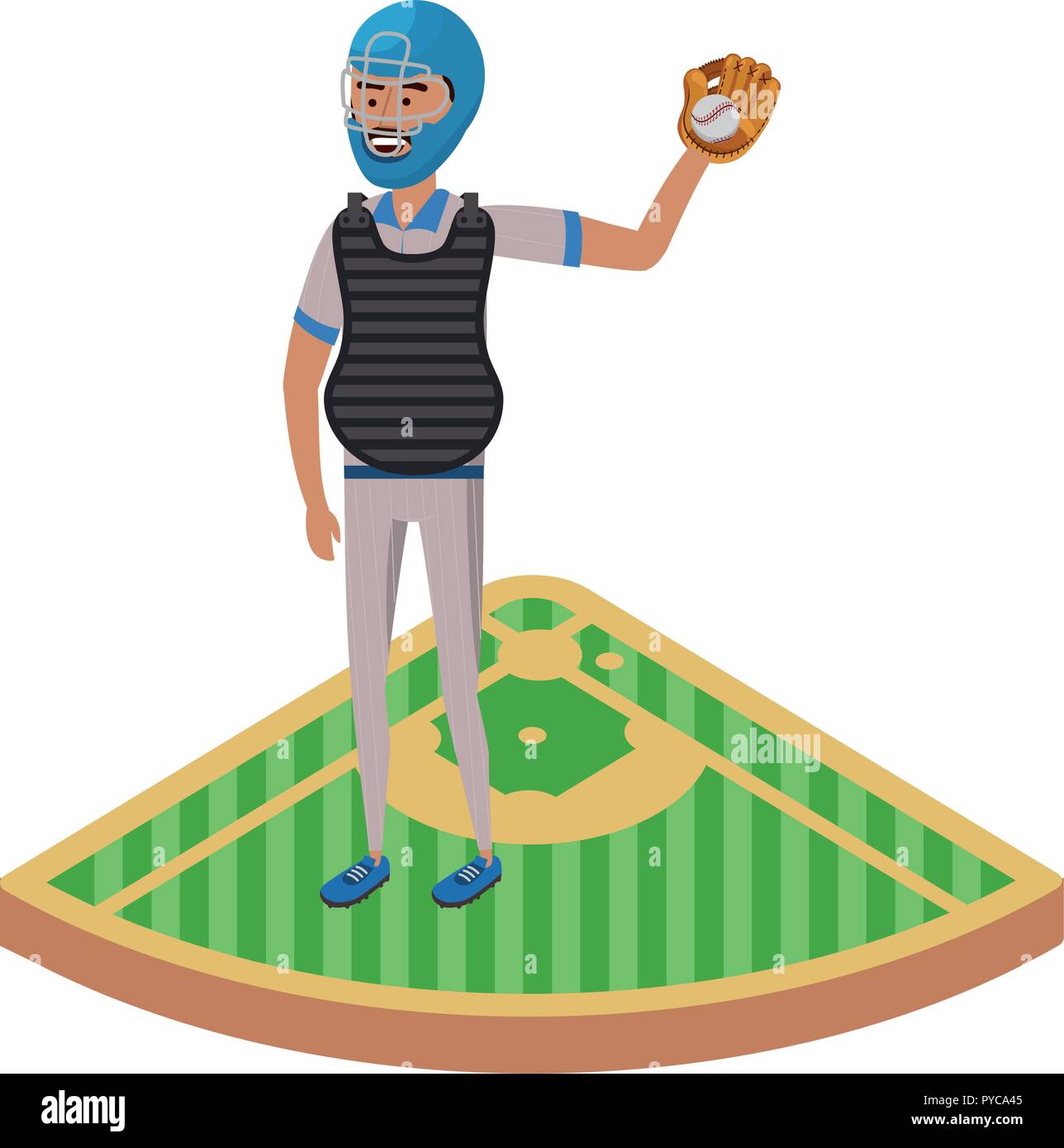 baseball player cartoon Stock Vector Image & Art - Alamy