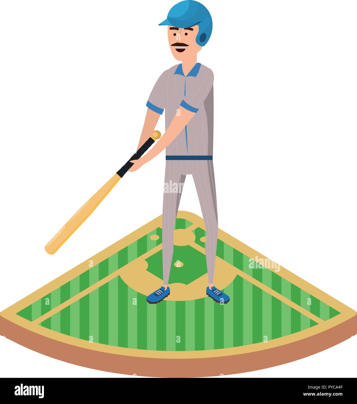 baseball player cartoon Stock Vector Image & Art - Alamy