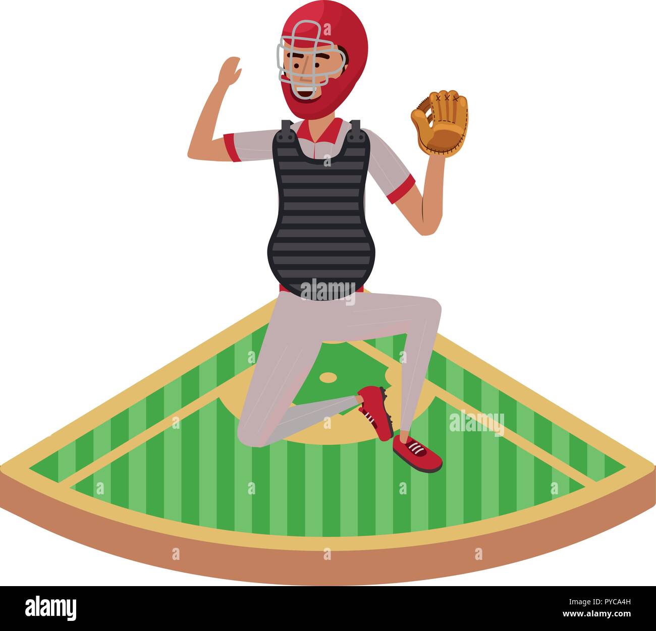 baseball player cartoon Stock Vector Image & Art - Alamy