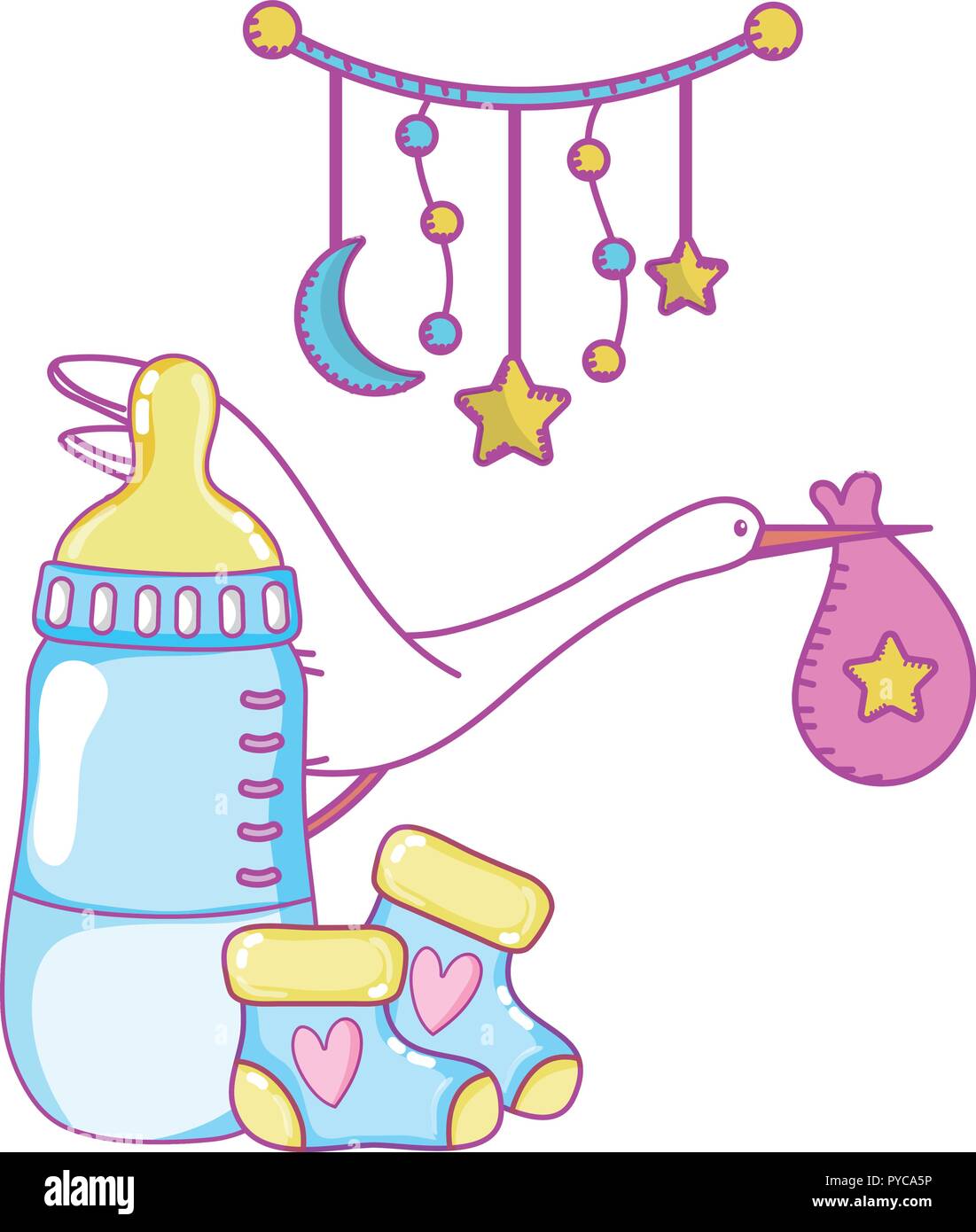 Baby shower cartoon Stock Vector Image & Art - Alamy