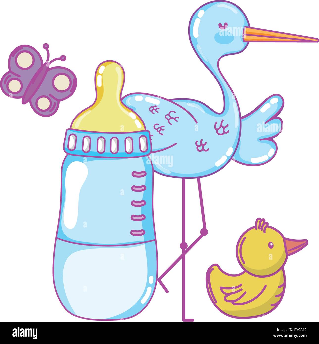 Baby shower cartoon Stock Vector Image & Art - Alamy