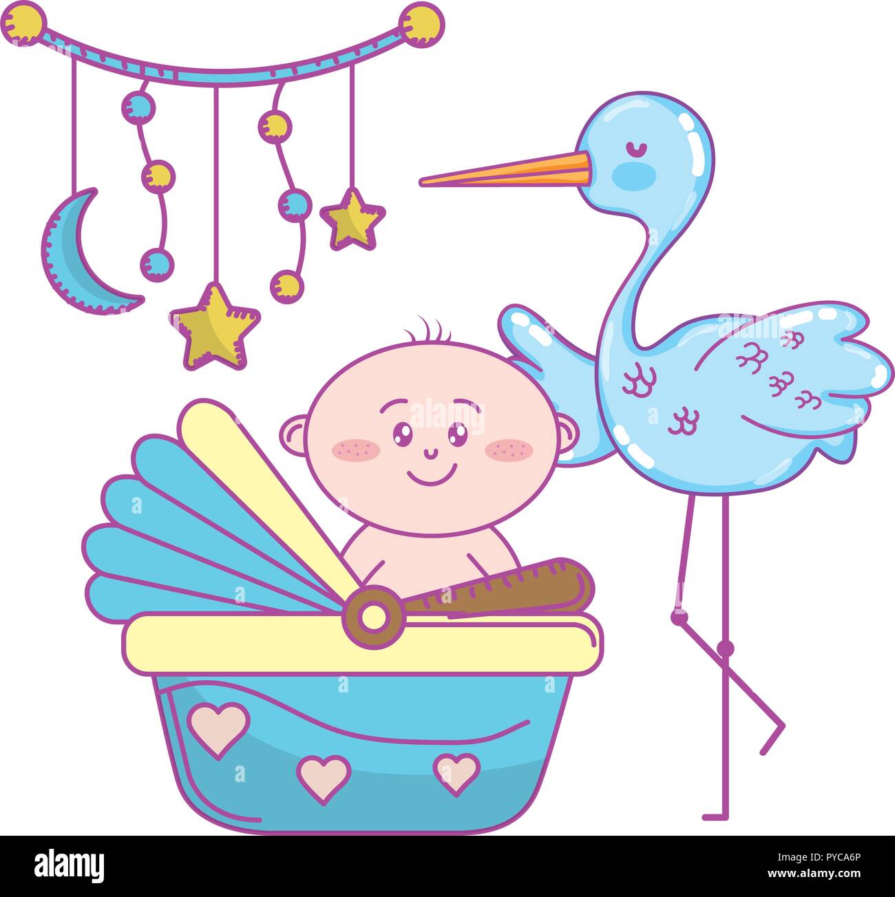 Baby shower cartoon Stock Vector Image & Art - Alamy