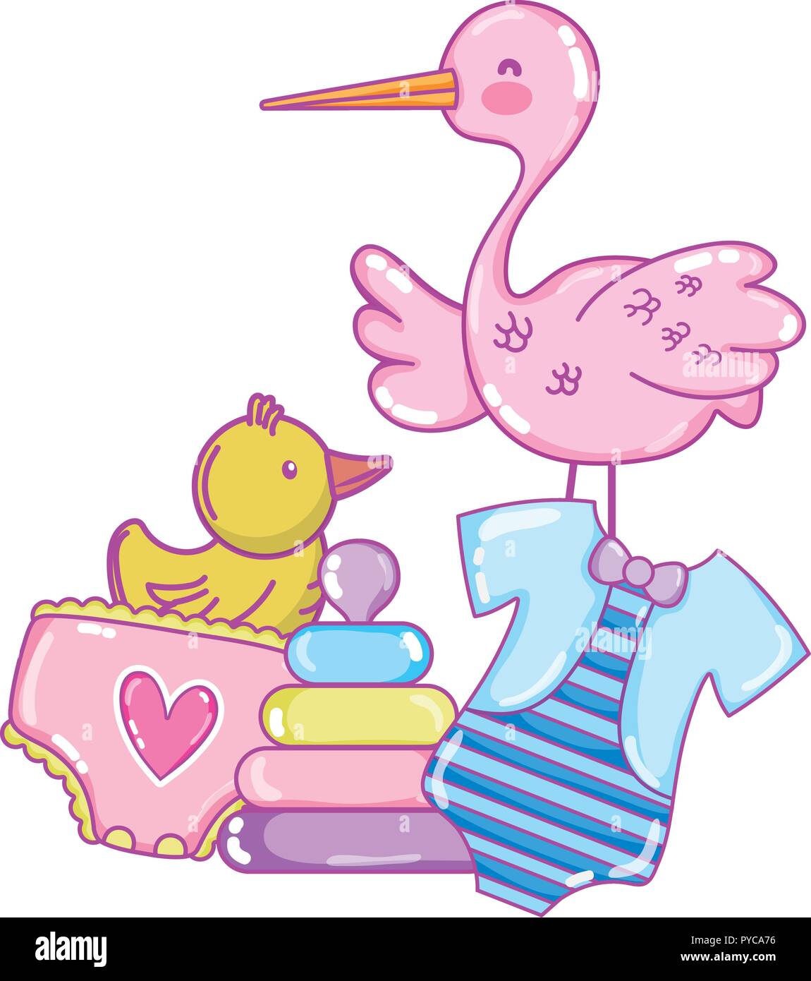 Baby shower cartoon Stock Vector Image & Art - Alamy