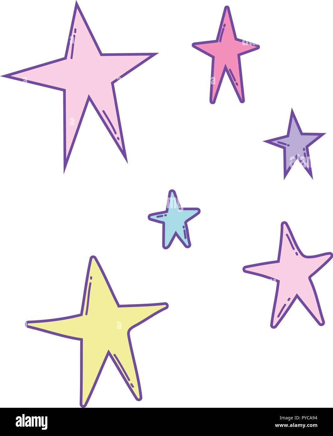 Stars colorful cartoons Stock Vector Image & Art - Alamy