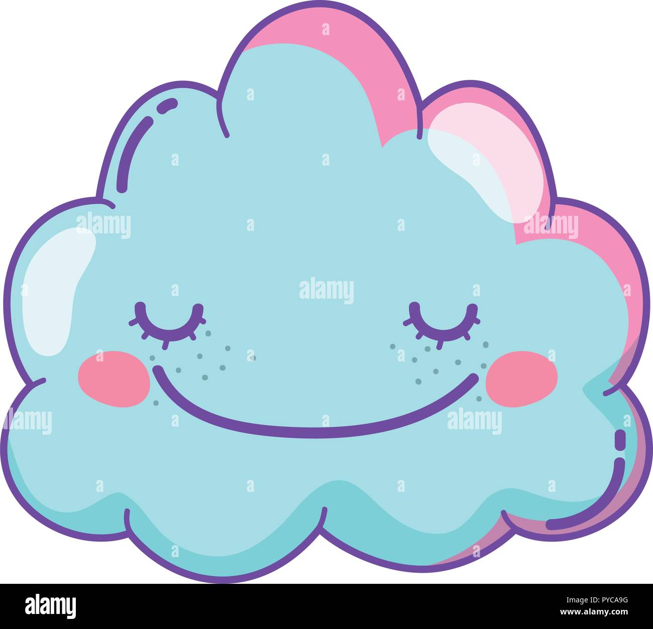Cute cloud cartoon Stock Vector Image & Art - Alamy