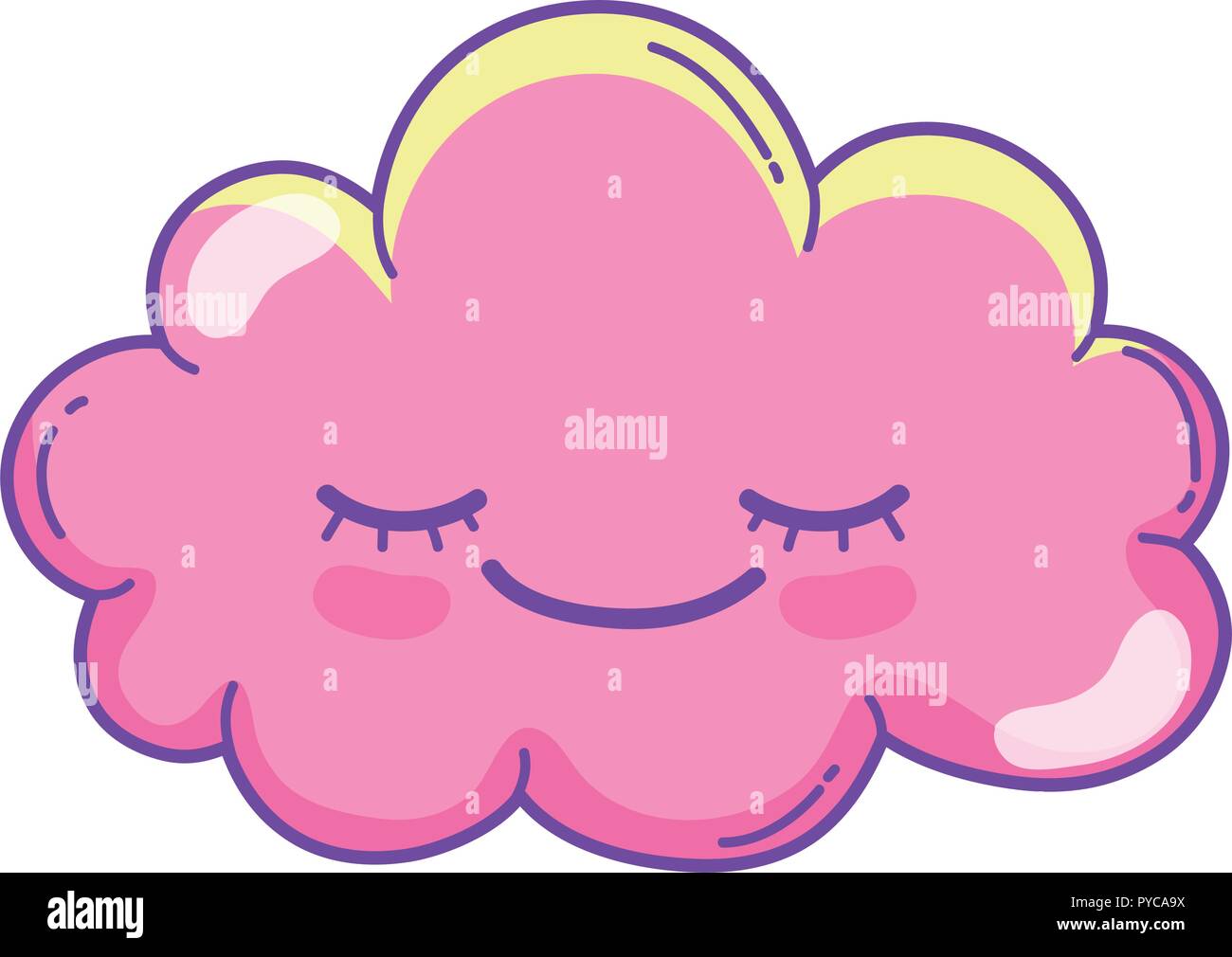 Cute cloud cartoon Stock Vector Image & Art - Alamy