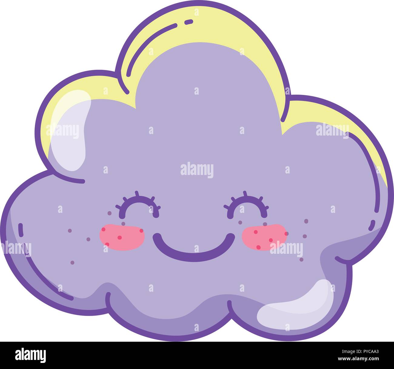 Cute cloud cartoon Stock Vector Image & Art - Alamy