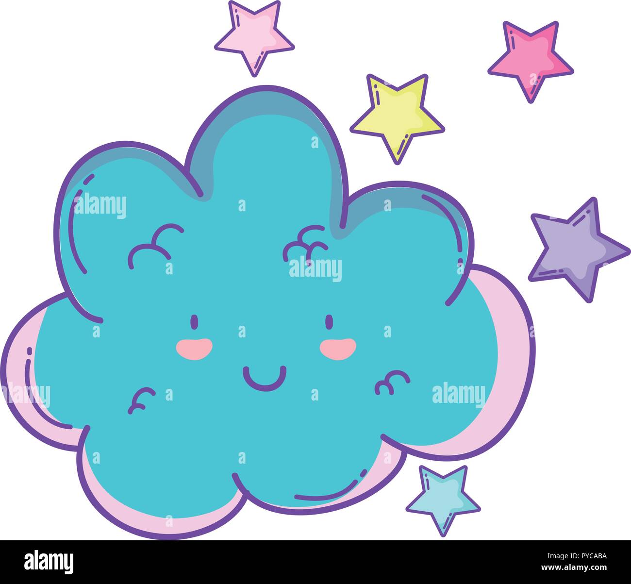 Cute cloud cartoon Stock Vector Image & Art - Alamy