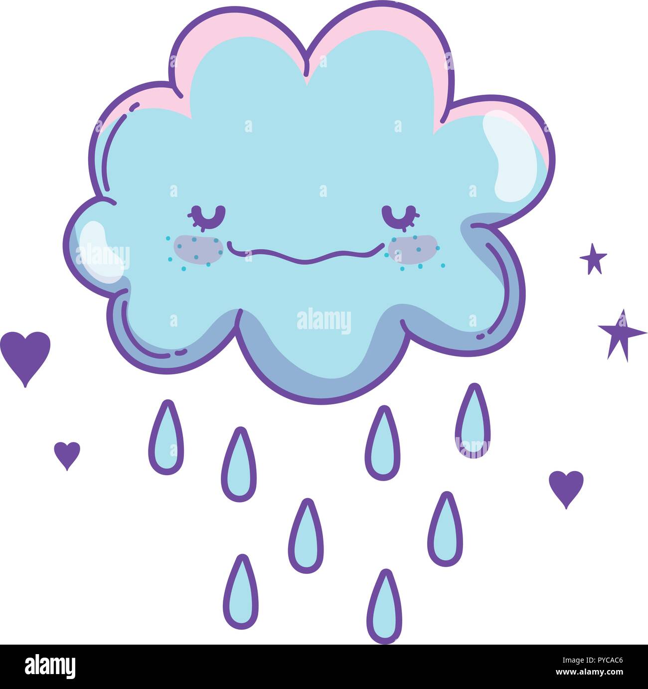Cute cloud cartoon Stock Vector Image & Art - Alamy