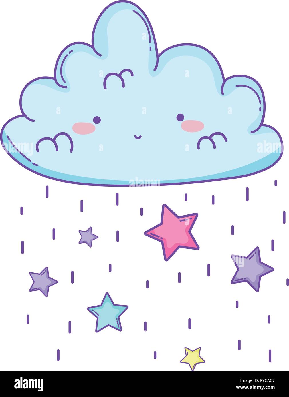 Cute cloud cartoon Stock Vector Image & Art - Alamy