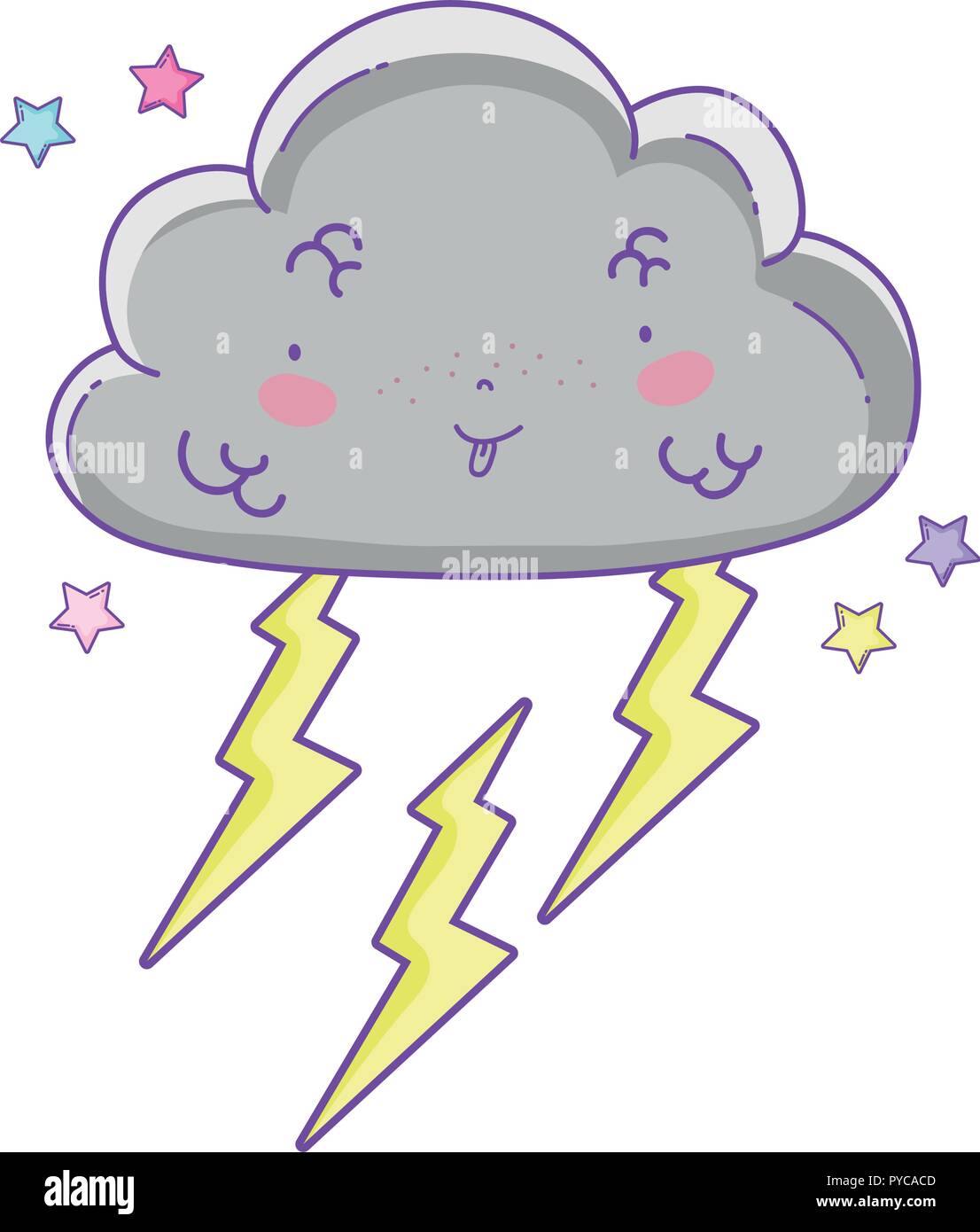 Cute cloud cartoon Stock Vector Image & Art - Alamy