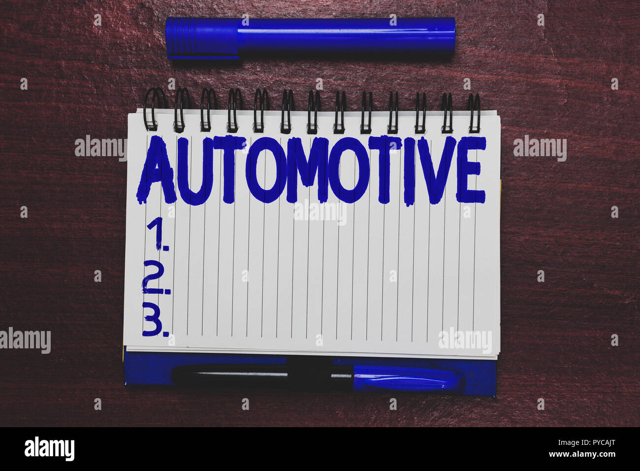 Conceptual hand writing showing Automotive. Business photo text ...