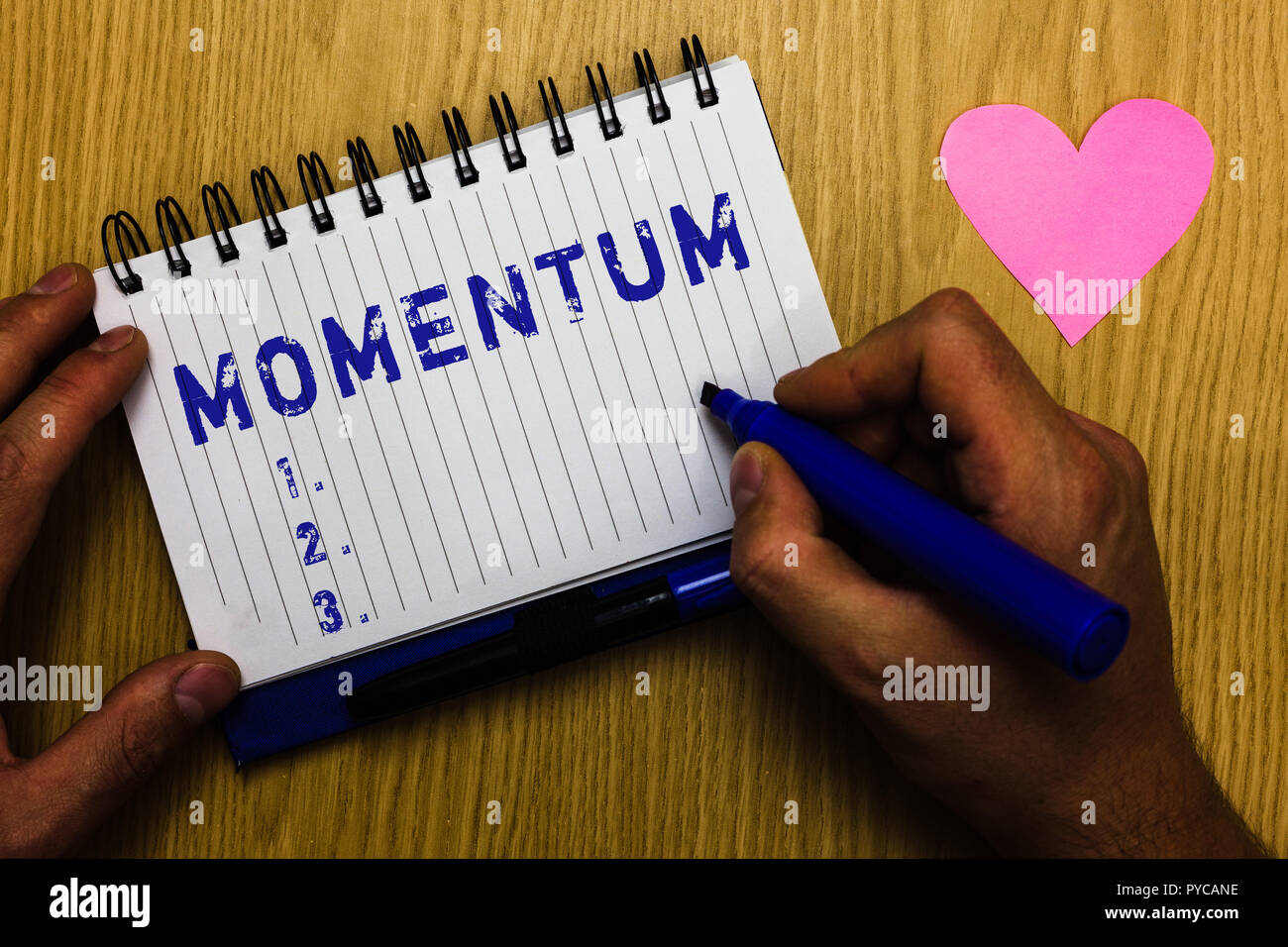 Text sign showing Momentum. Conceptual photo quantity of motion of ...