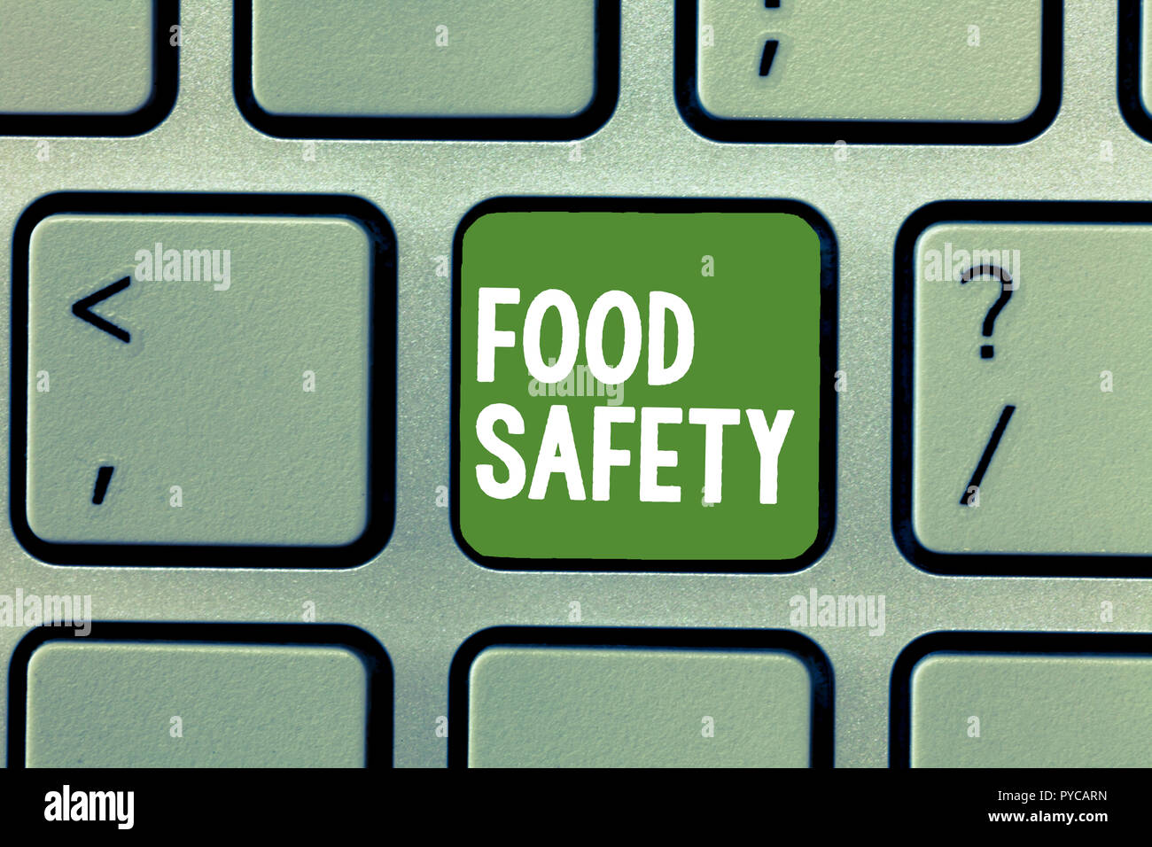 Kitchen food handling sign hi-res stock photography and images - Alamy